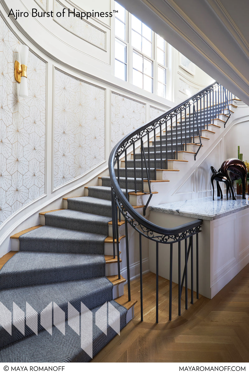 Ajiro Burst of Happiness Wallpaper – Wallcrown Design Center Inc.