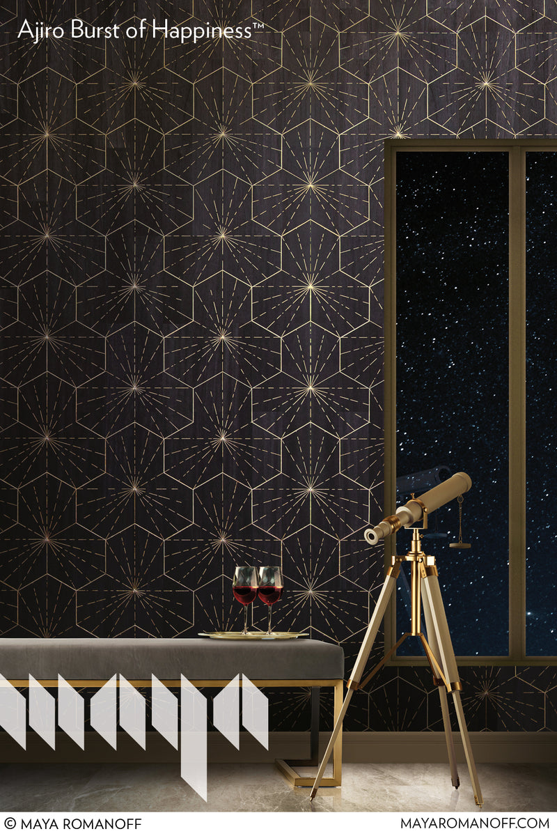 Ajiro Burst of Happiness Wallpaper – Wallcrown Design Center Inc.