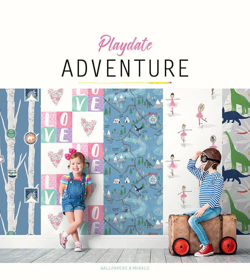 Playdate Adventure Wallpaper – Wallcrown Design Center Inc.